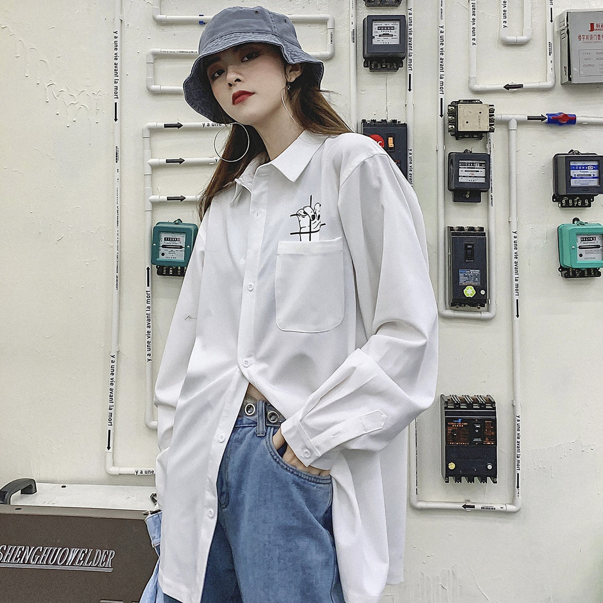 Himiko Toga Long Sleeve Button Up | DYSTOPIɅN ™️ – DYSTOPIɅN